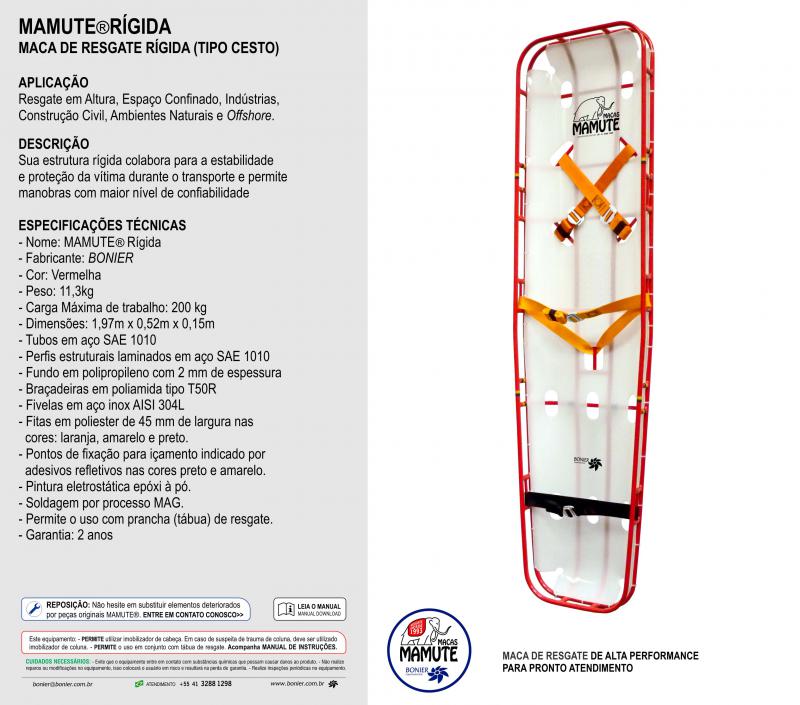 MACA RESGATE OFFSHORE - Bonier - EQUIPAMENTOS DE RESGATE E SEGURANÇAQ